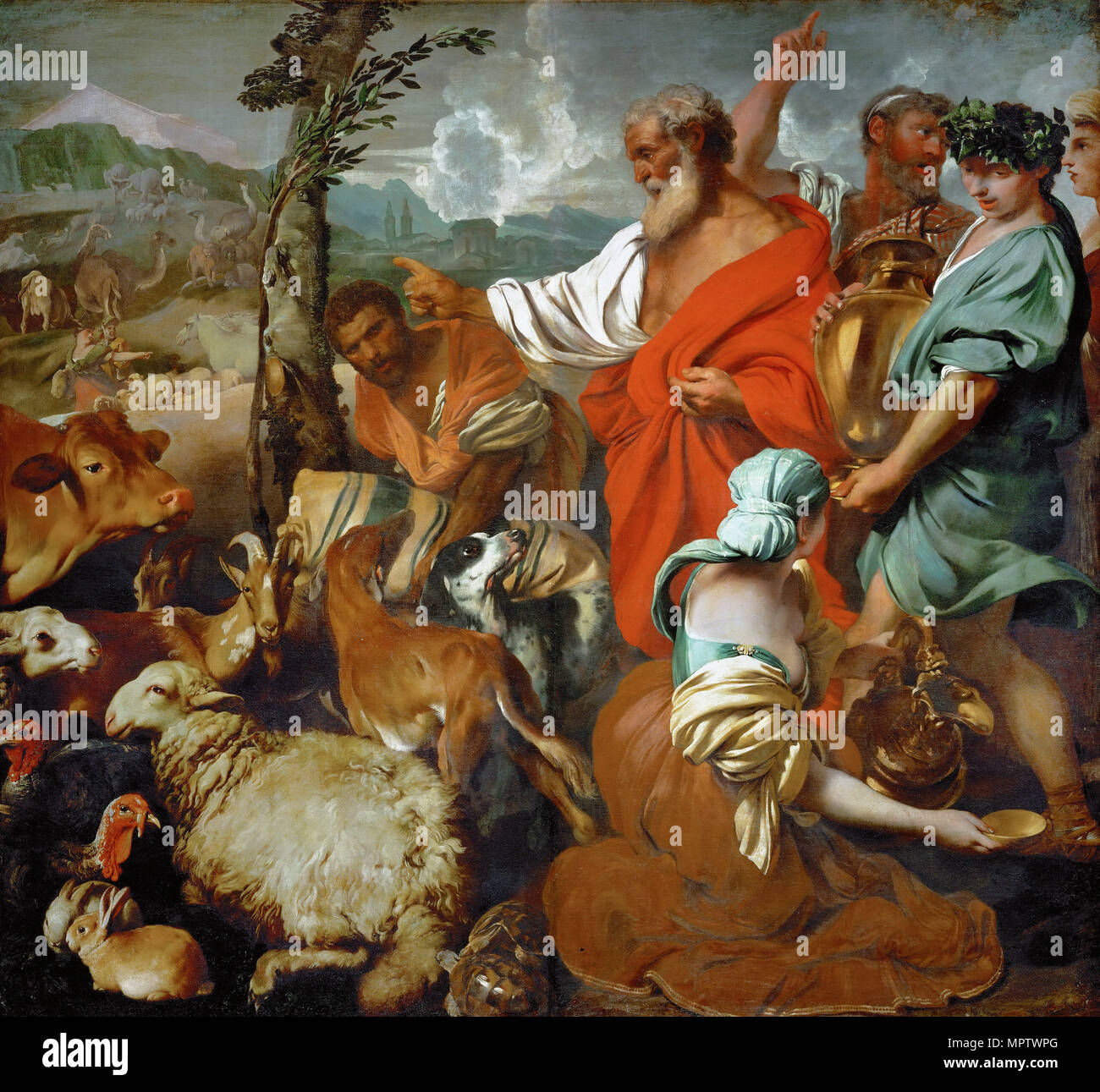 The Animals Board Noah's Ark Stock Photo - Alamy