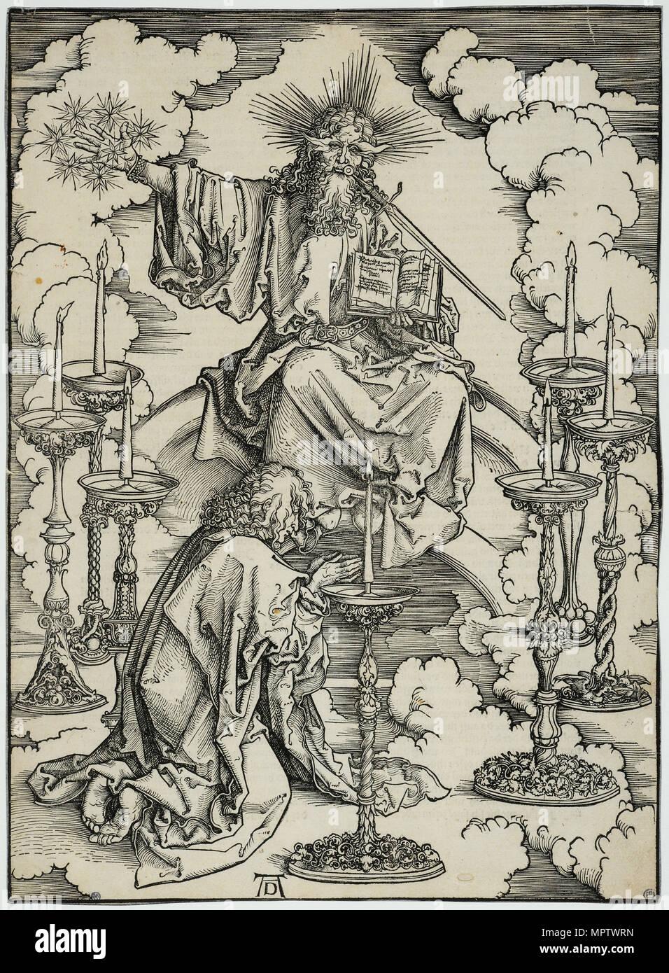 The Vision of the Seven Candlesticks Stock Photo - Alamy