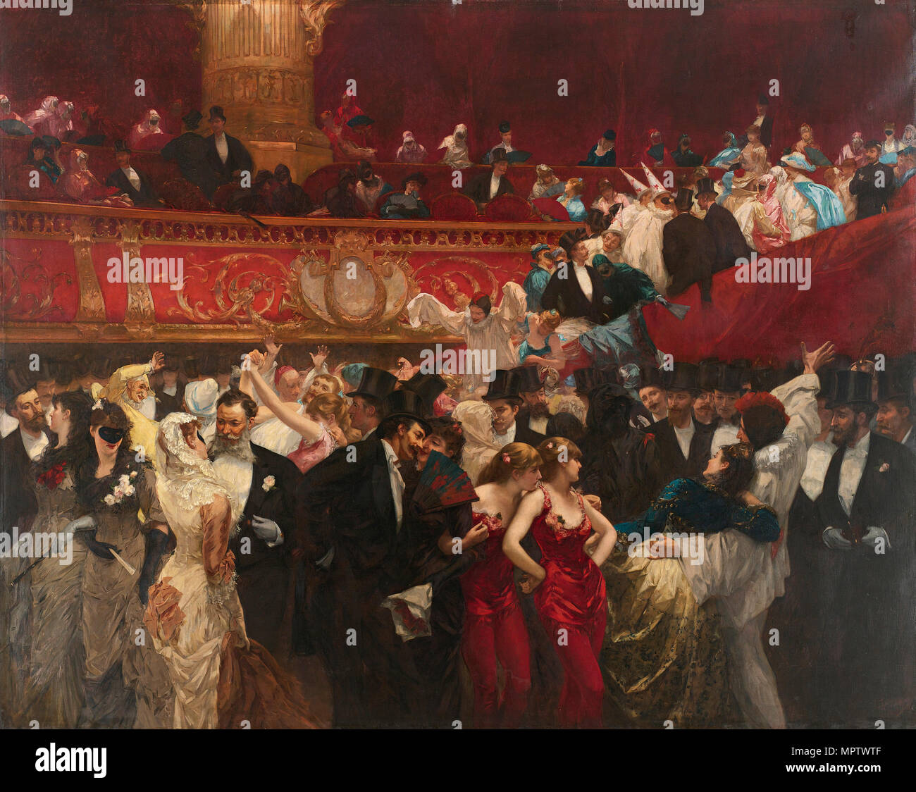 Masquerade ball painting hi-res stock photography and images - Alamy