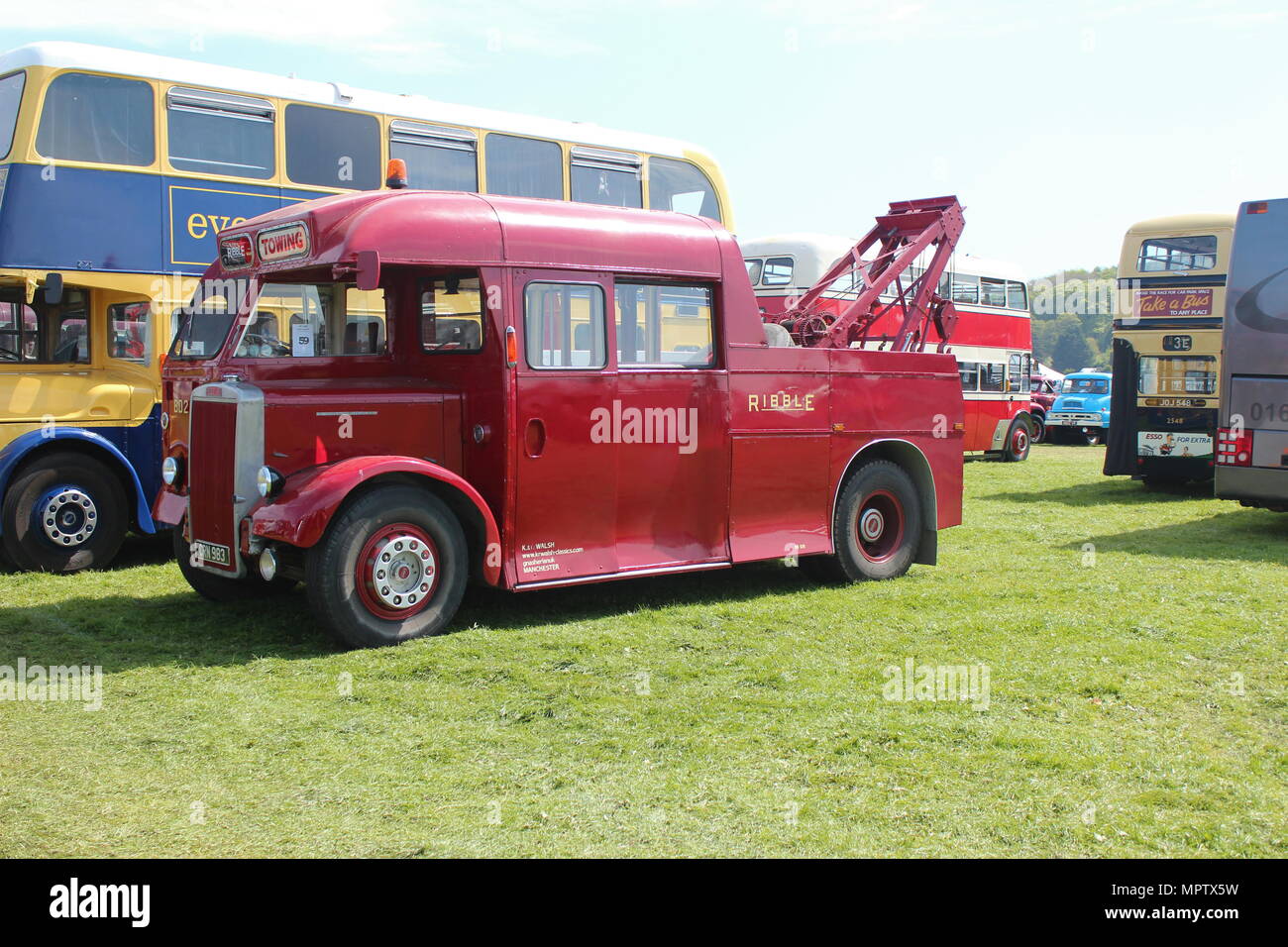 Vintage Bus Show Llandudno Wales Stock Photo - Alamy