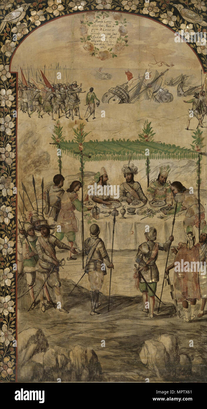 Spanish conquest mexico painting hi-res stock photography and images ...