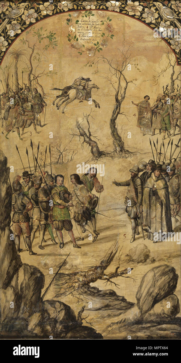 Spanish conquest mexico painting hi-res stock photography and images ...