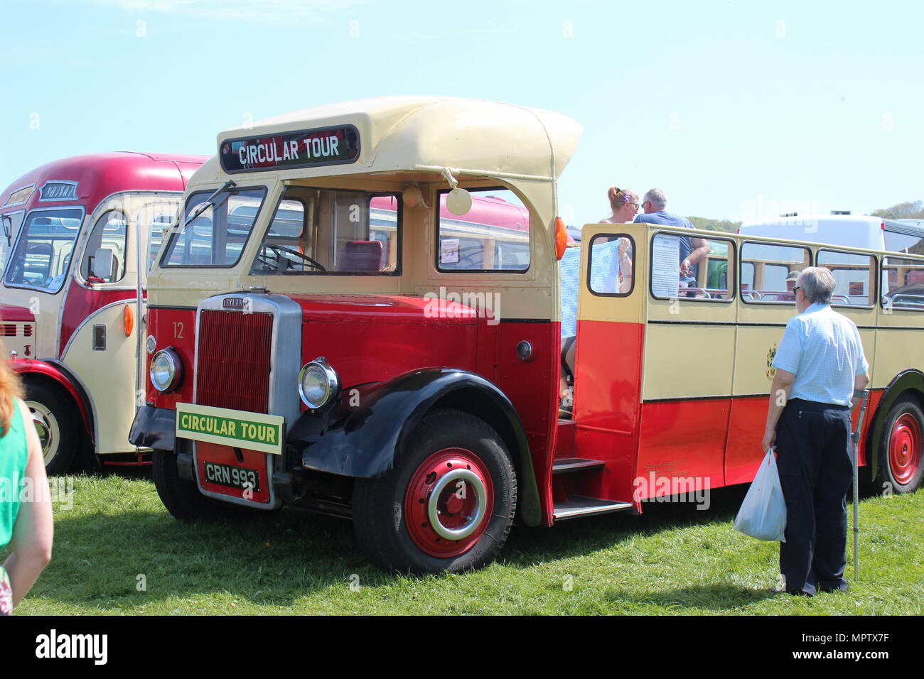 Vintage Bus Show Llandudno Wales Stock Photo - Alamy