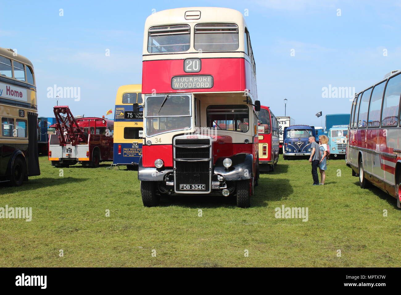 Vintage Bus Show Llandudno Wales Stock Photo - Alamy