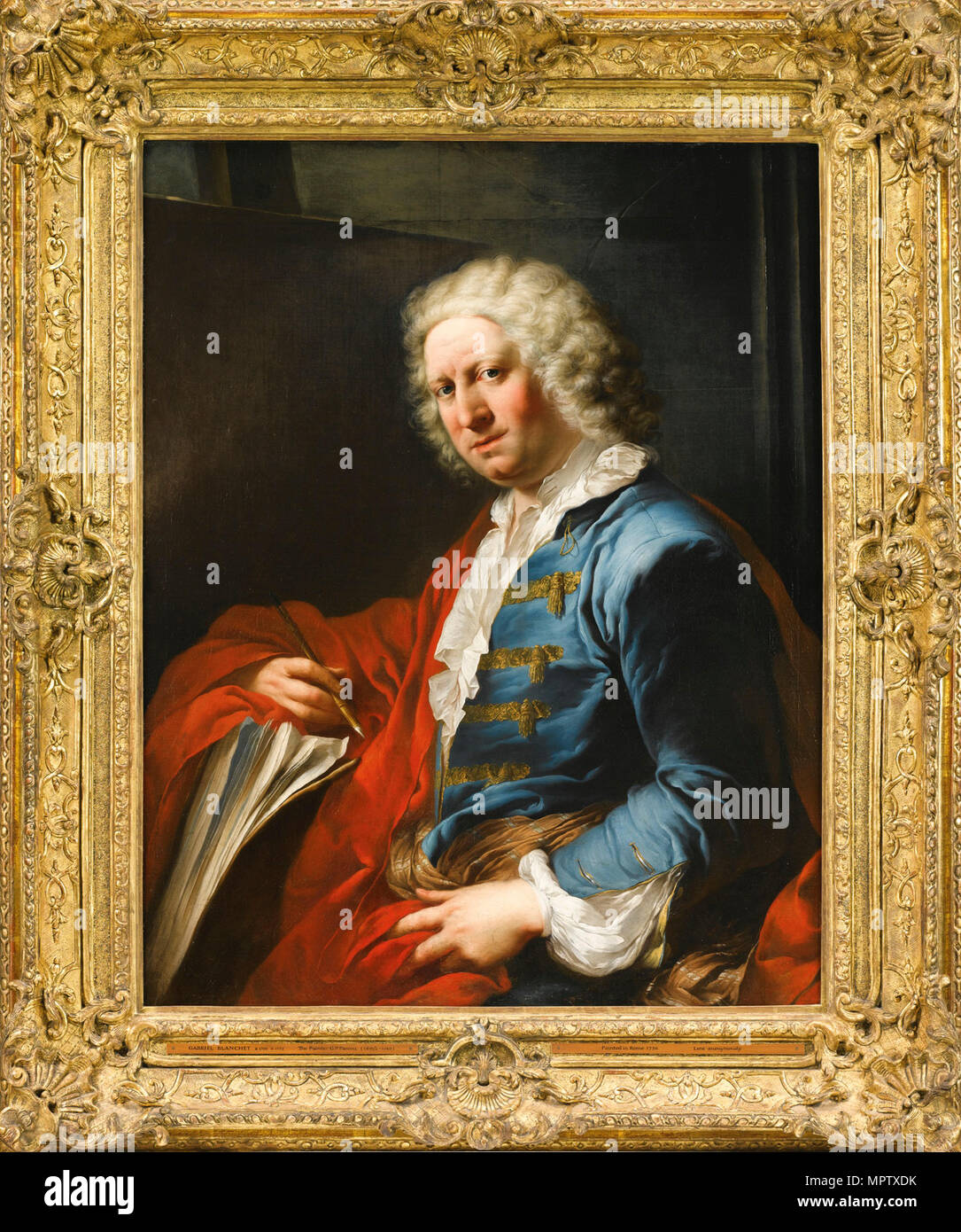Portrait of the artist Giovanni Paolo Panini (1691-1765 Stock Photo - Alamy