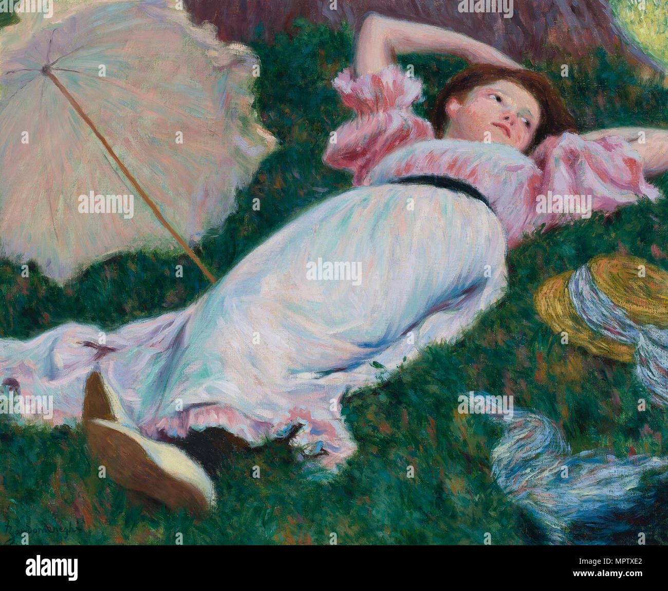 Reclining woman painting hi-res stock photography and images - Alamy