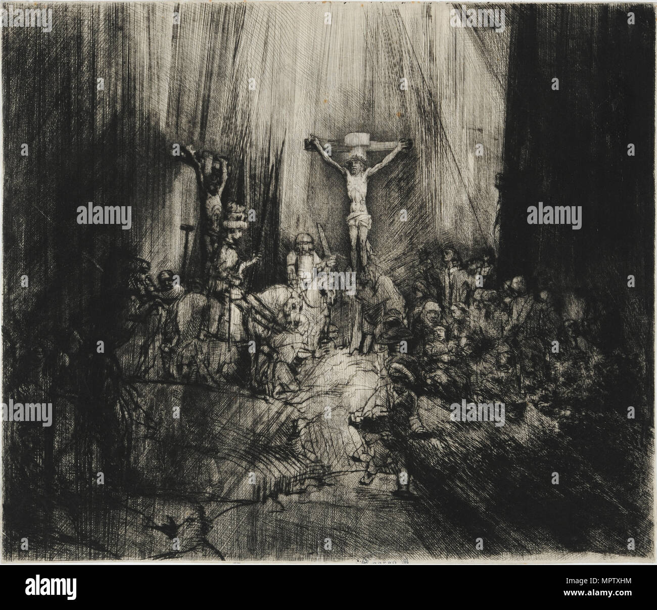 The Three Crosses Stock Photo - Alamy