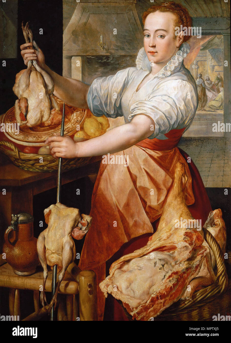 Jesus with martha and mary joachim beuckelaer hi-res stock photography ...