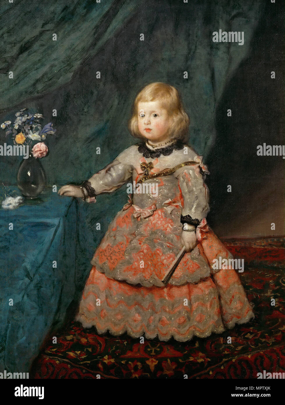 Portrait of the Infanta Margaret Theresa (1651-1673) in a pink Dress ...