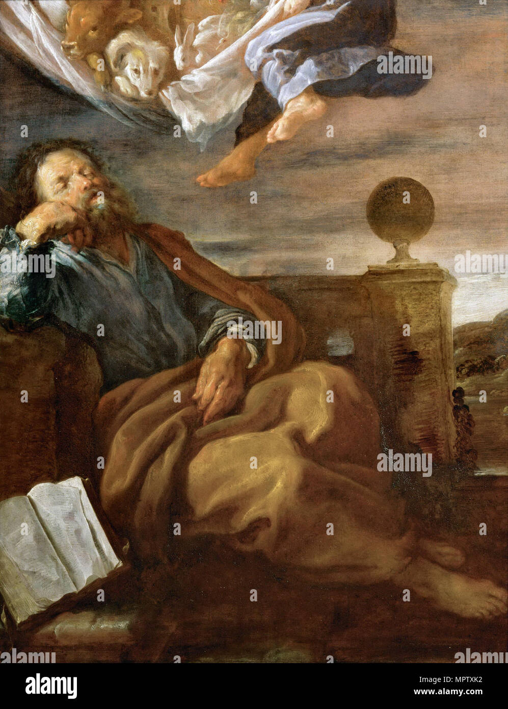 Saint with a vision of christ hi-res stock photography and images - Alamy