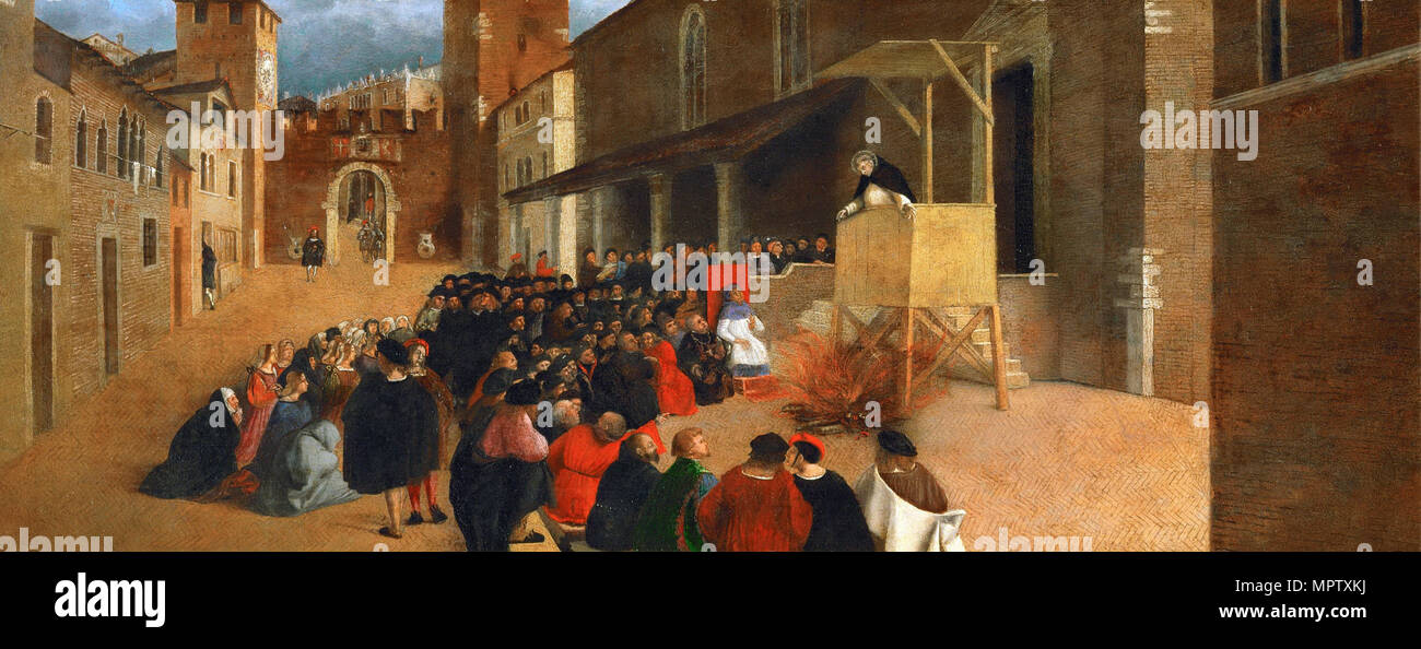 Saint Dominic preaching in Recanati Stock Photo - Alamy