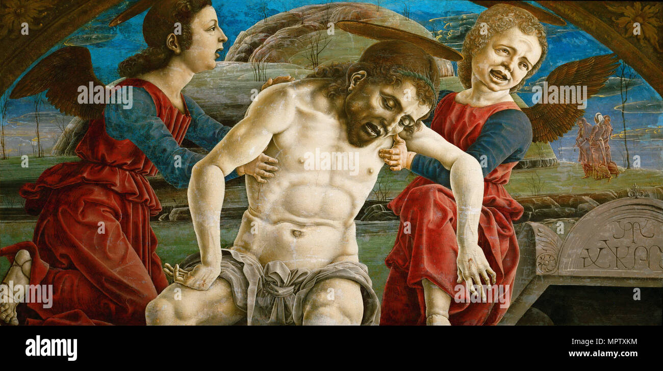 The body of Christ, surrounded by angels Stock Photo - Alamy