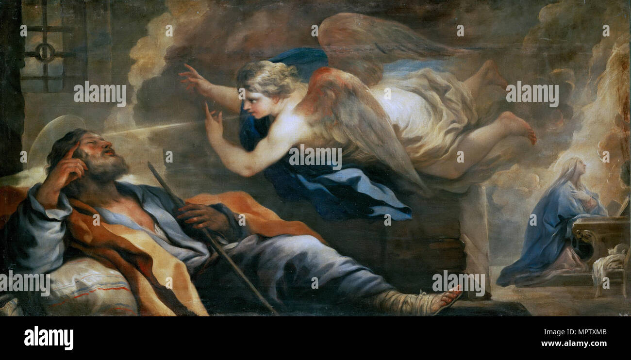 The Dream of St. Joseph Stock Photo - Alamy