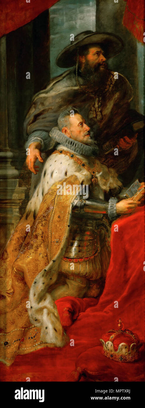 Archduke Albert VII of Austria. Left side panel of the Ildefonso ...