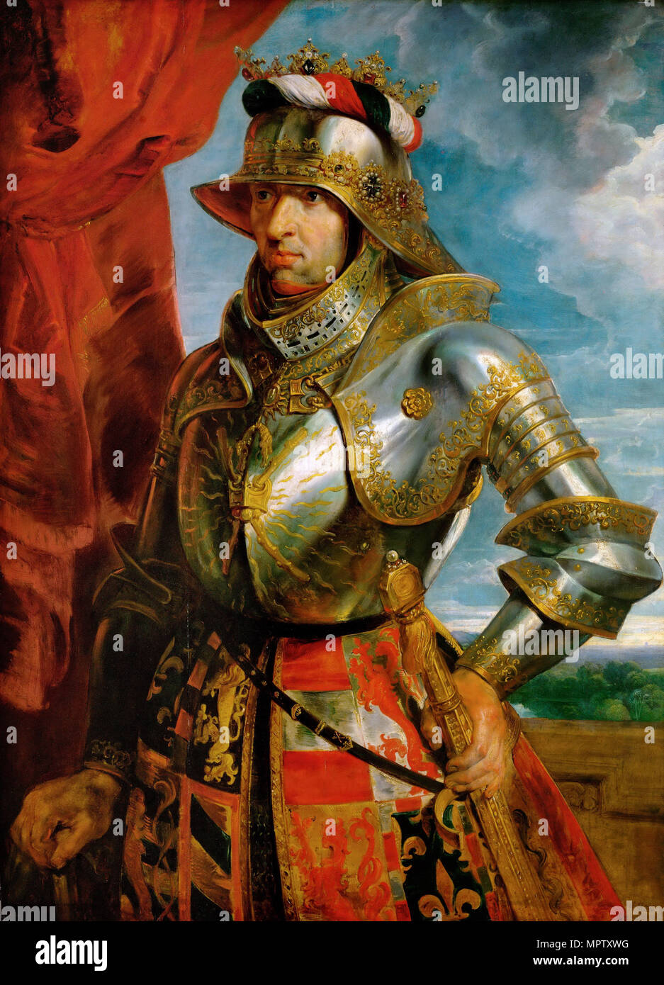 Portrait of Emperor Maximilian I (1459-1519 Stock Photo - Alamy