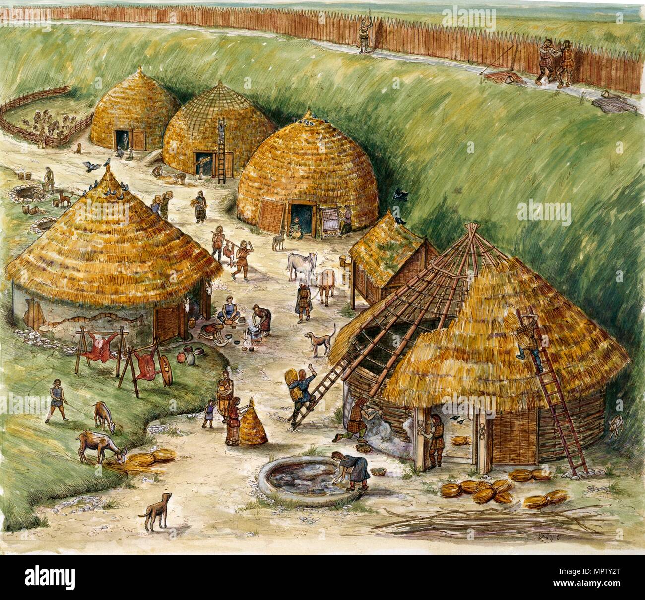 Celtic fort drawing hi-res stock photography and images - Alamy