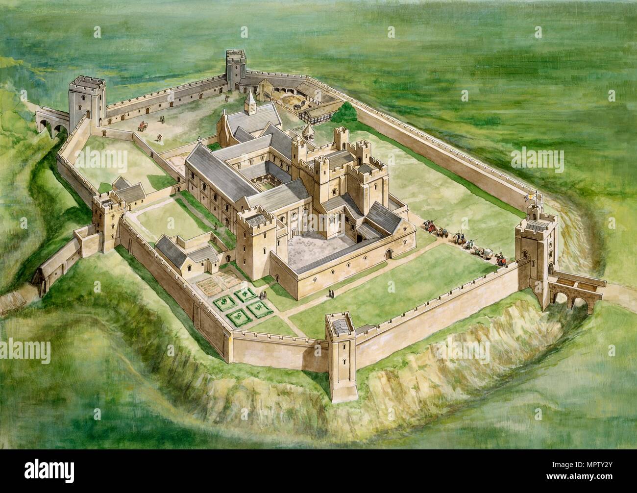 Medieval Castles Birds Eye View