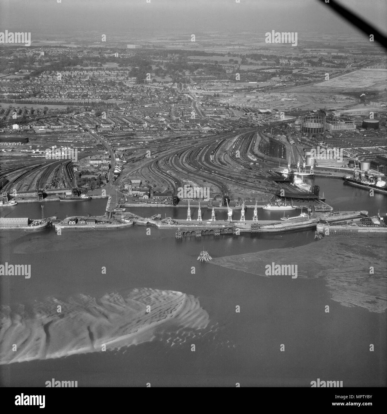 Garston, Liverpool, Merseyside, 1963. Artist: Aerofilms Stock Photo - Alamy