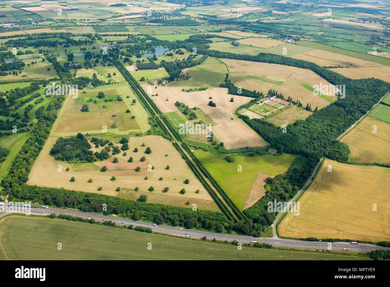 Burghley house birds eye view hi-res stock photography and images - Alamy