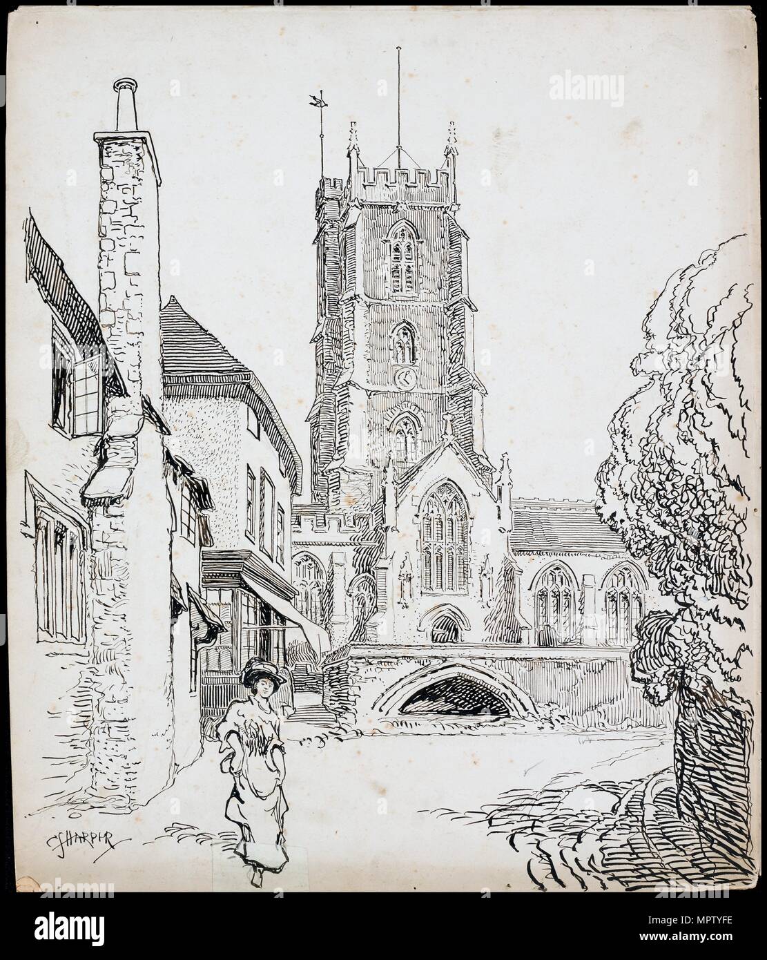 Priory Church of St George, Dunster, Somerset, 1892-1933. Artist ...