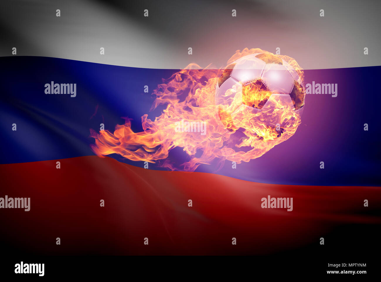 Burning russian flag hi-res stock photography and images - Alamy