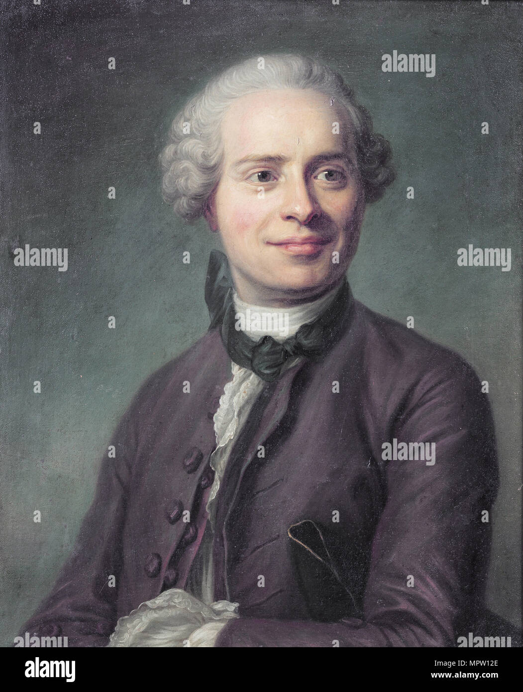 Portrait of Jean le Rond D'Alembert (1717-1783), 18th century Stock ...
