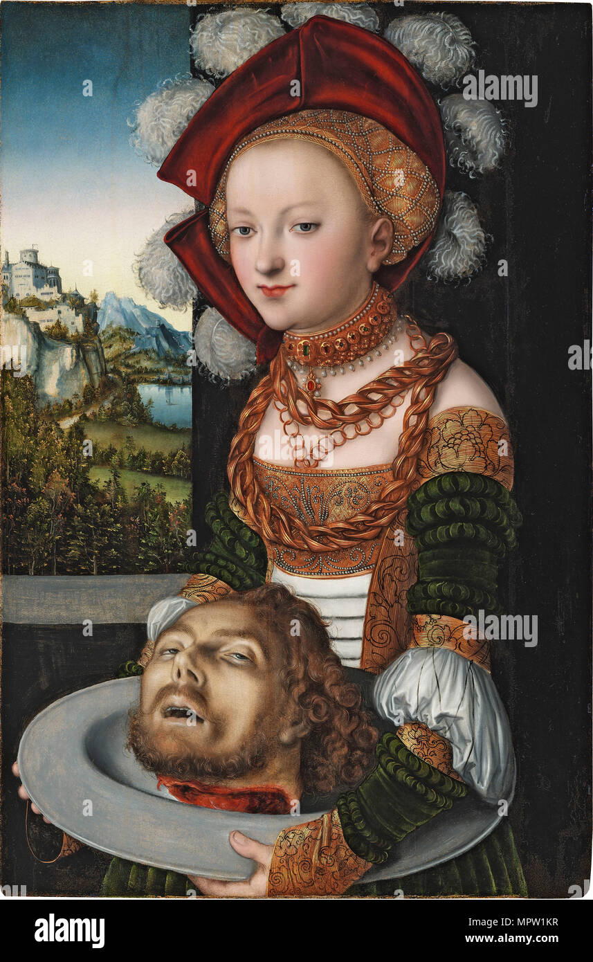 Salome with the Head of Saint John the Baptist, c. 1527-1530 Stock ...