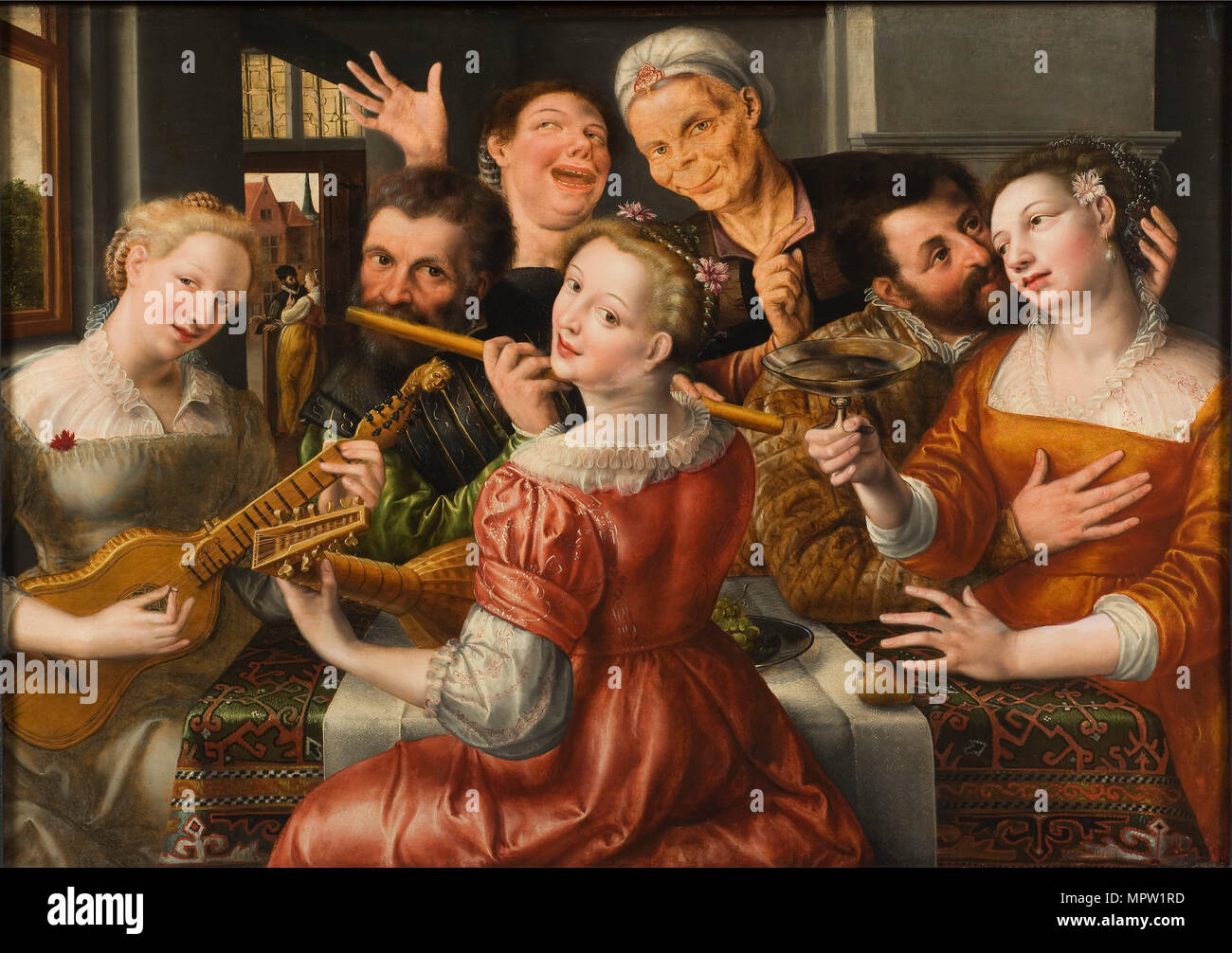 A Merry Company Stock Photo - Alamy