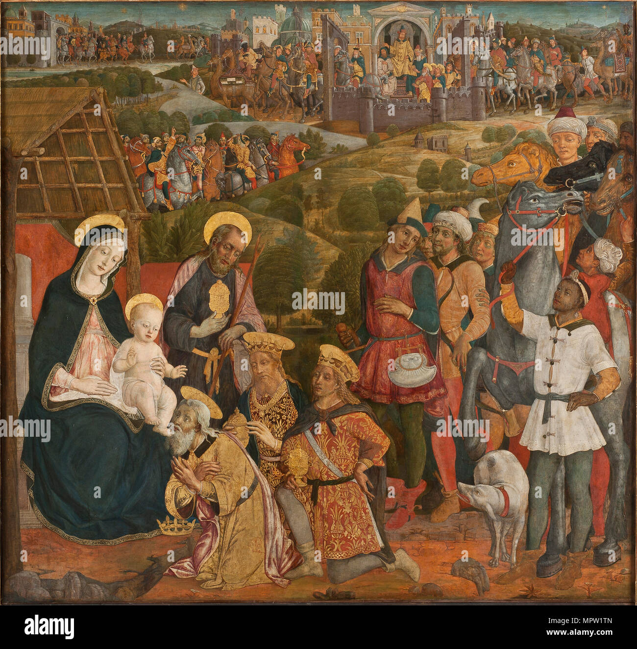 The Adoration of the Magi Stock Photo - Alamy