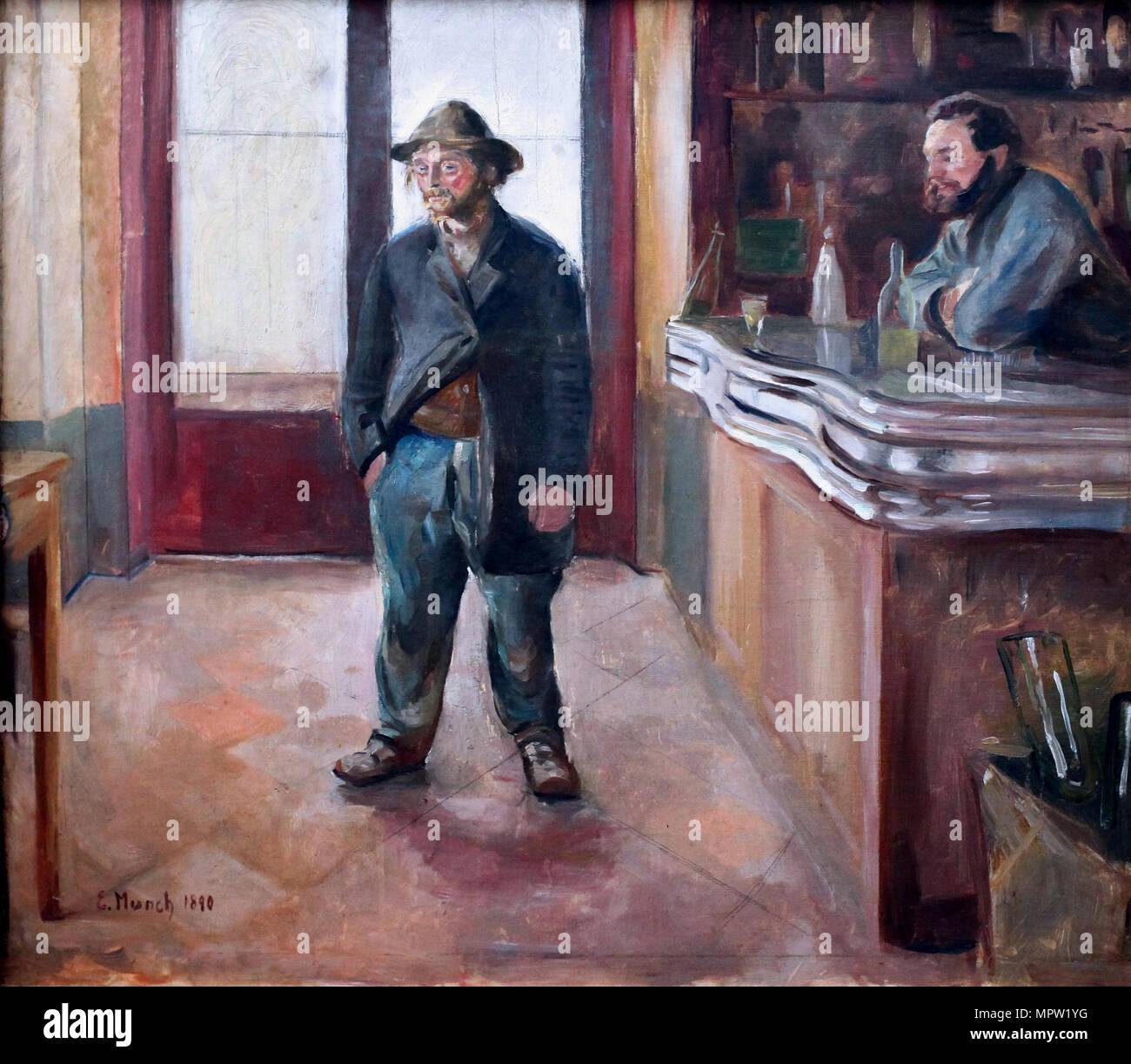 In a Tavern, 1890 Stock Photo - Alamy