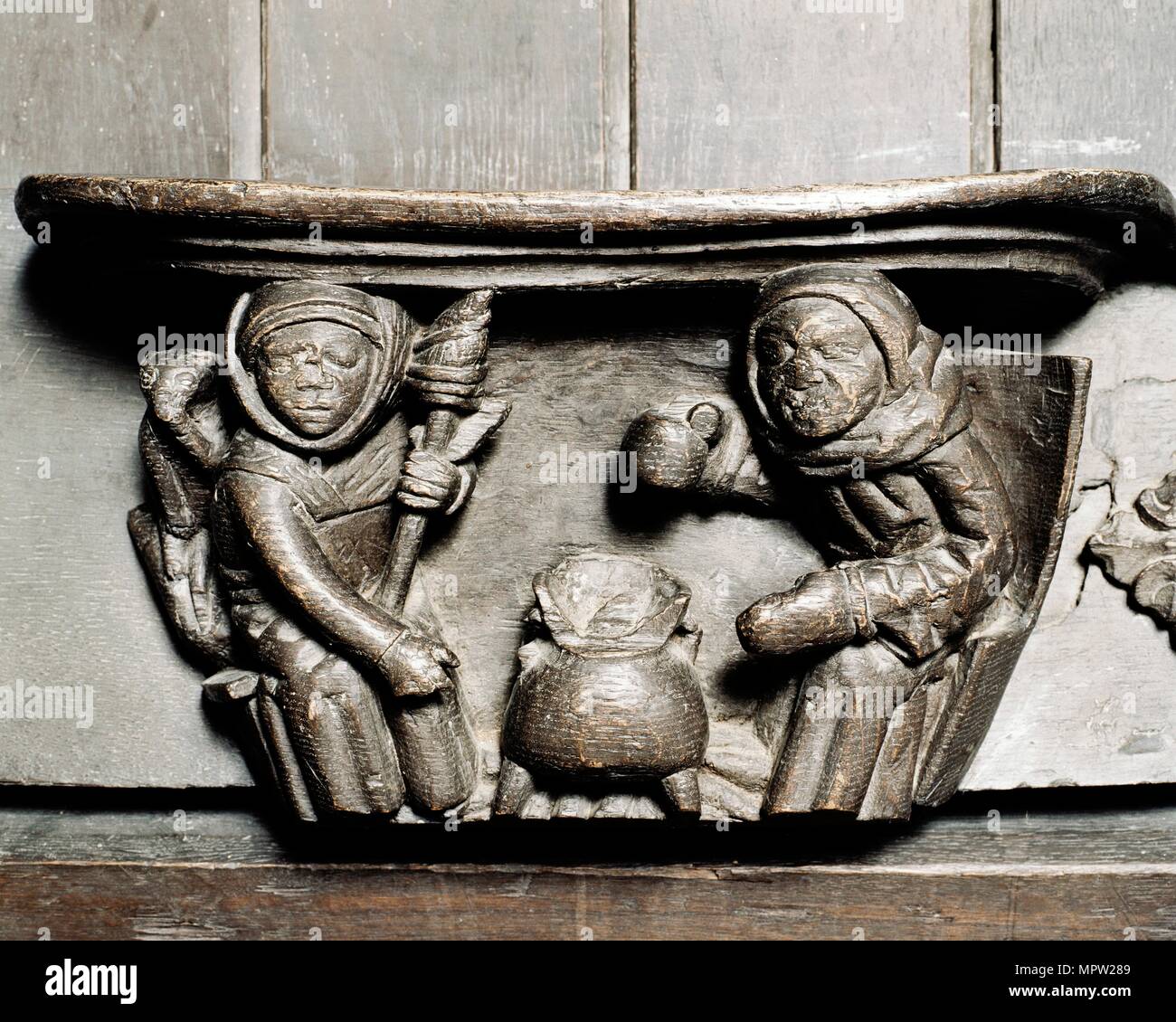 Misericord, Church of St Mary, Ripple, Worcestershire, c2006. Artist ...