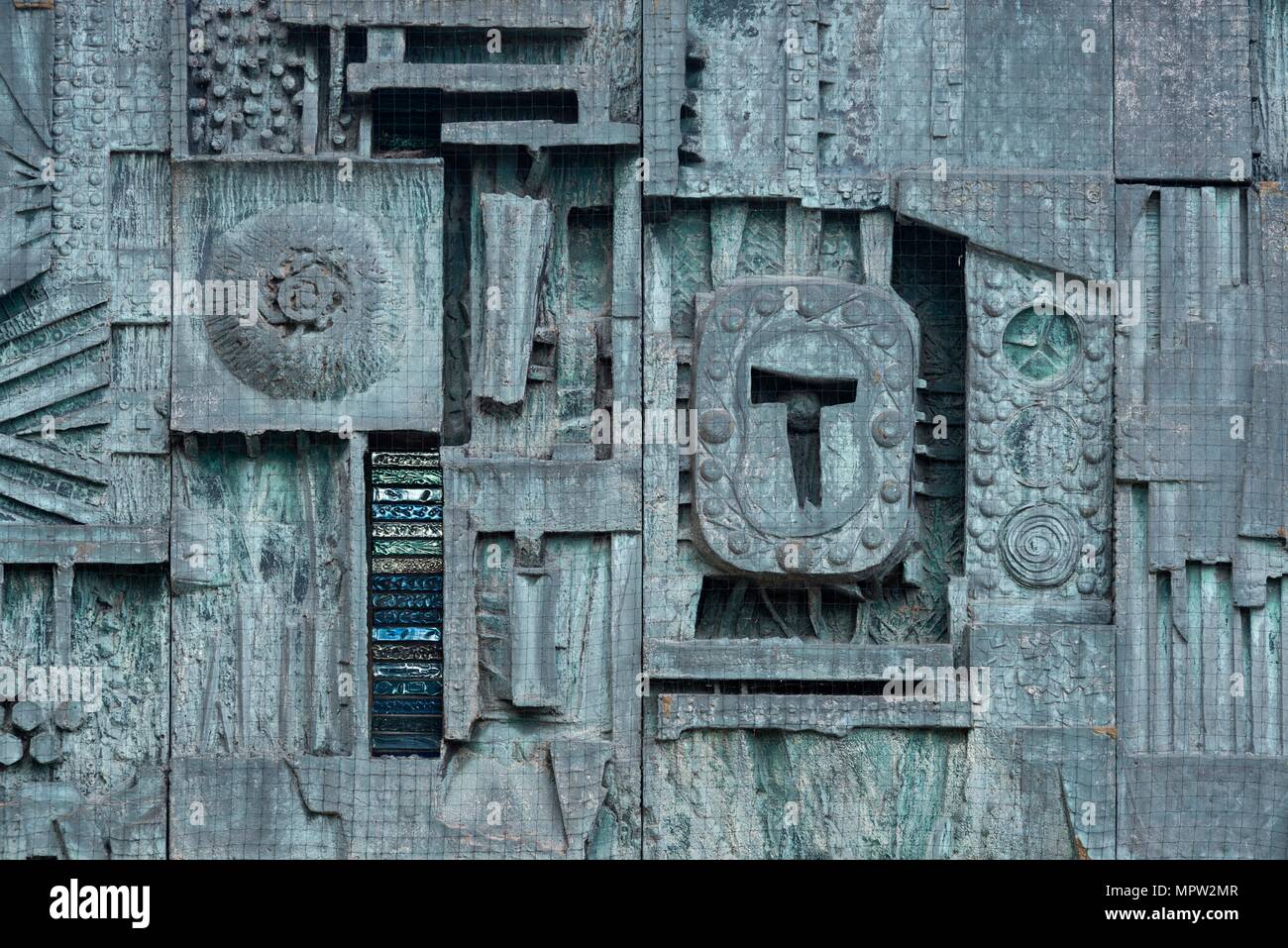 Relief mural by William Mitchell, County Hall, Saint Anne's Crescent ...