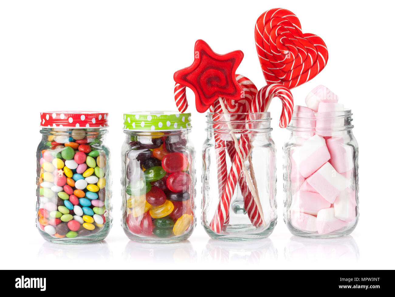 Colorful sweets. Lollipops, marshmallow, marmalade and candies ...