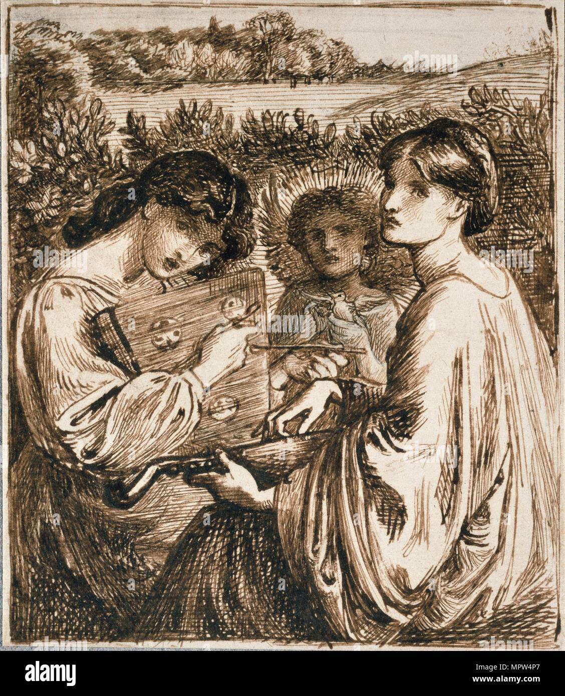 19th century painting girl river hi-res stock photography and images ...