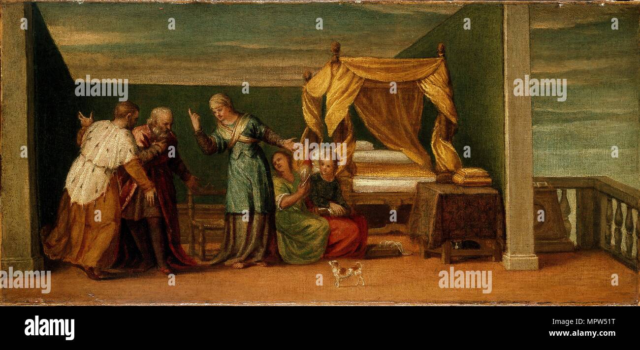 Judith receiving the Ancients of Bethulia, c16th century. Artist ...