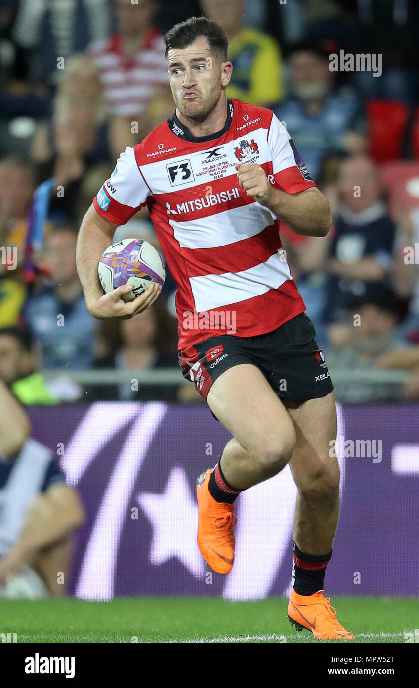 Gloucester Rugby's Mark Atkinson during the European Challenge Cup ...
