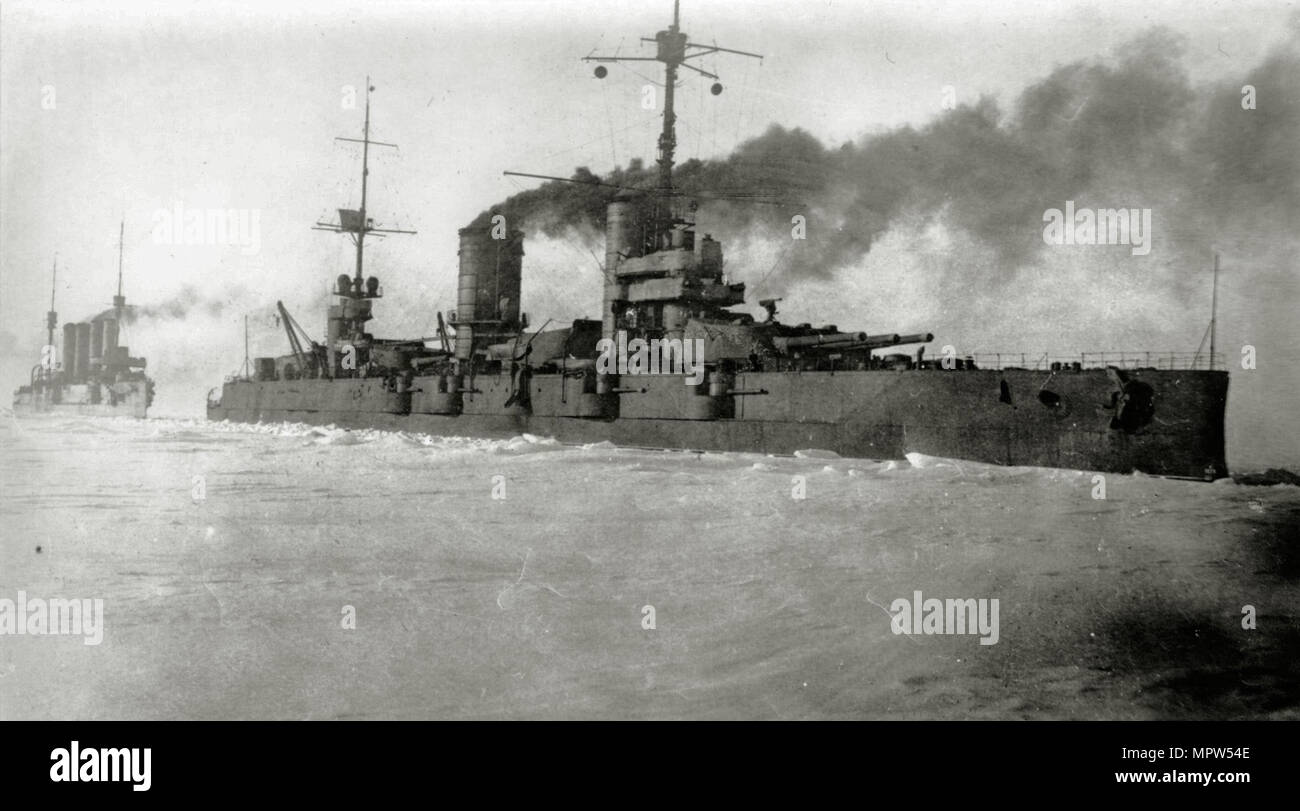 The Ice Cruise of the Baltic Fleet, The battleship Sevastopol, 1918 ...