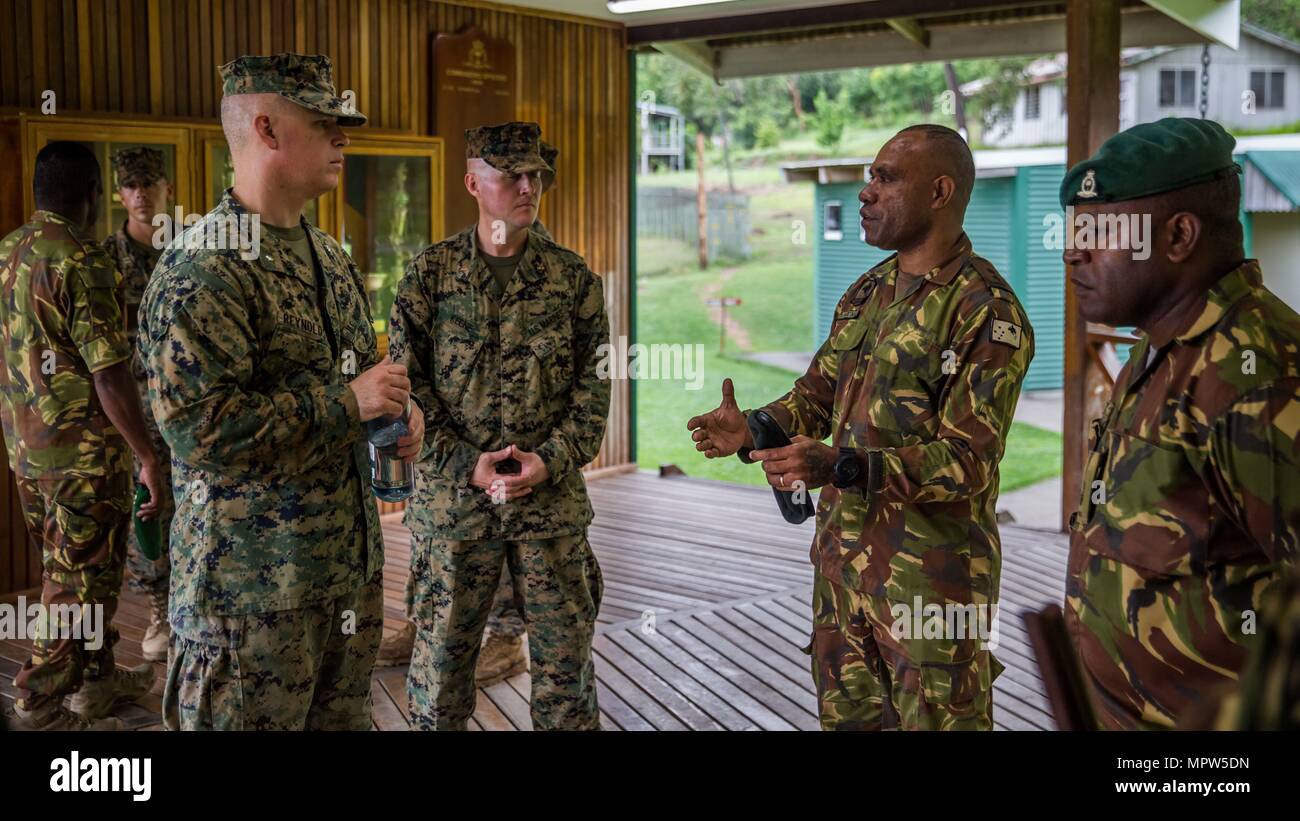 TAURAMA, Papua New Guinea (April 15, 2016) Lt. Col. Boniface Aruma, a ...