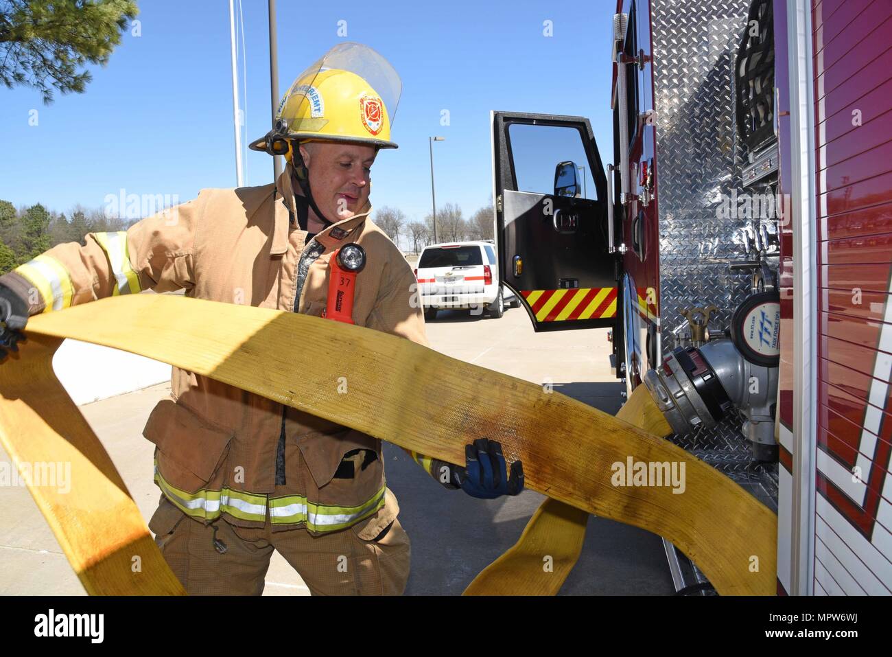 Shawn Johnson, the lead firefighter at McAlester Army Ammunition Plant ...