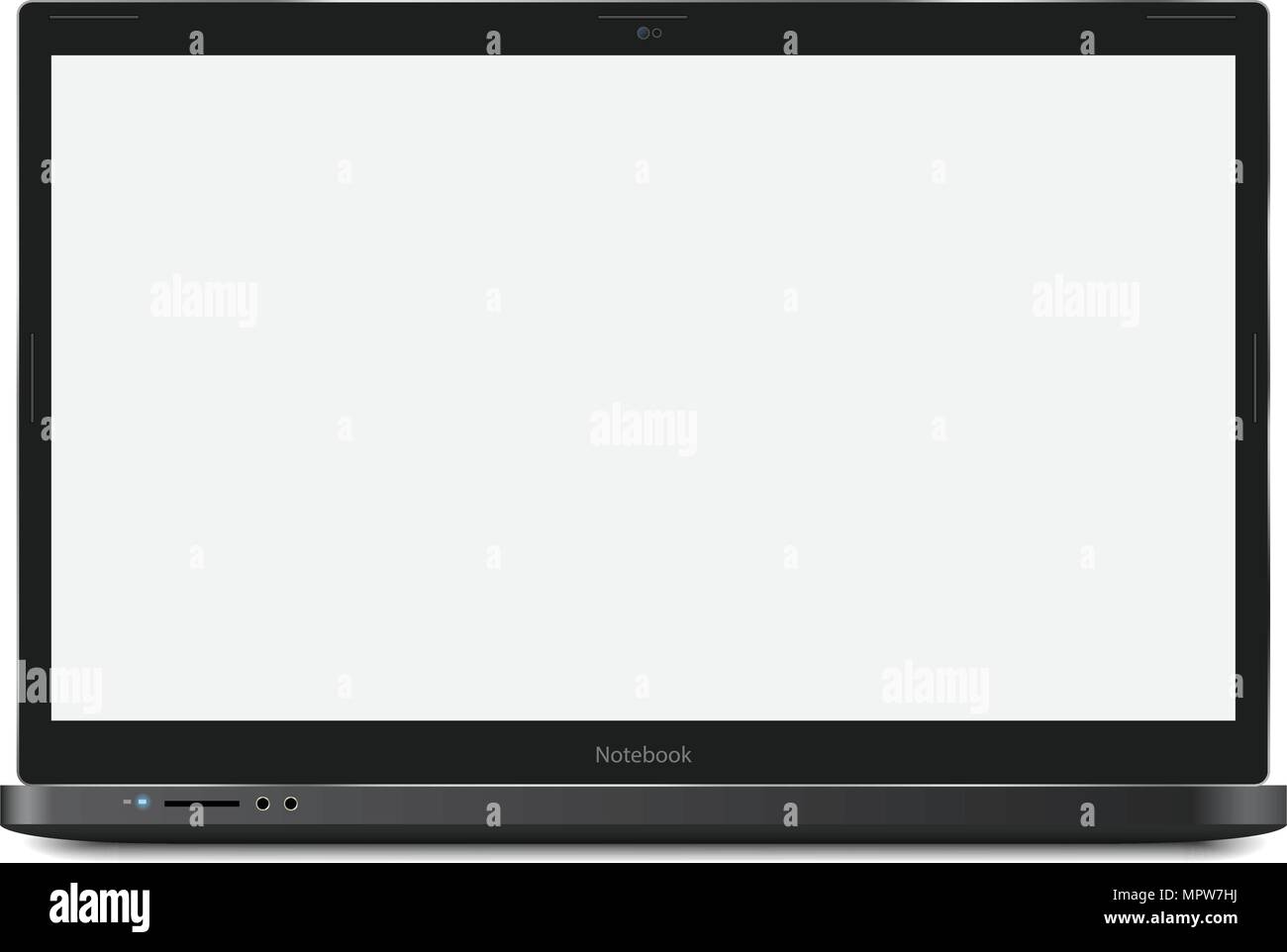 Notebook Laptop Template Stock Vector Image & Art - Alamy