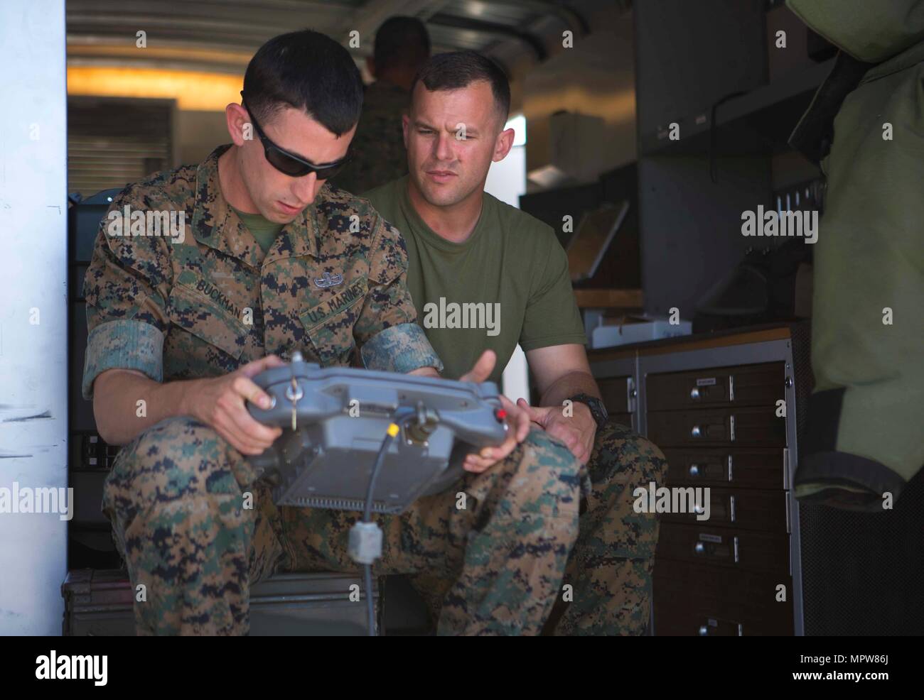 Explosive Ordnance Disposal (EOD) Marines with Headquarters and ...