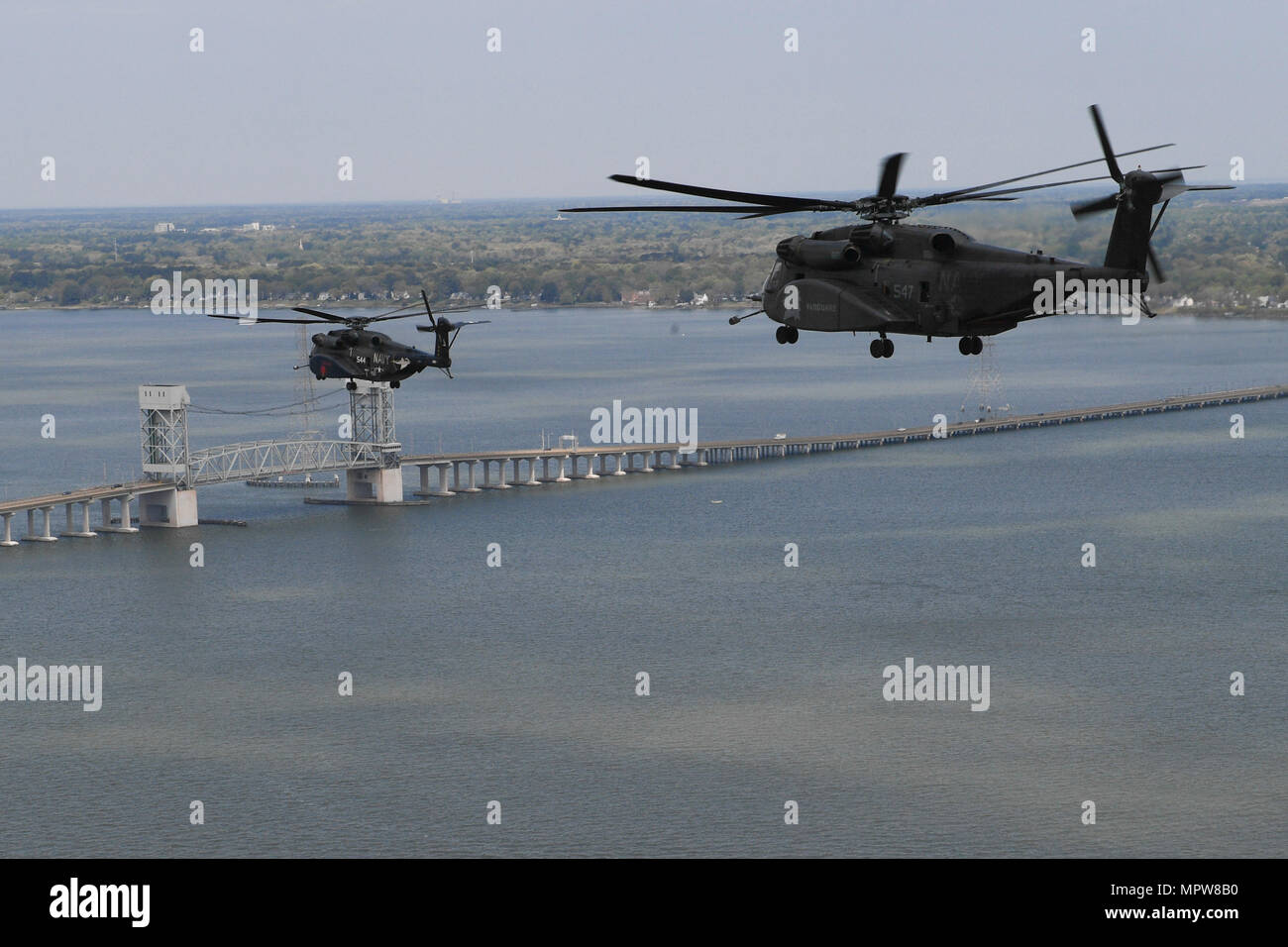 170413-N-UX013-656 NORFOLK (April 13, 2017) Two MH-53E Sea Dragon ...