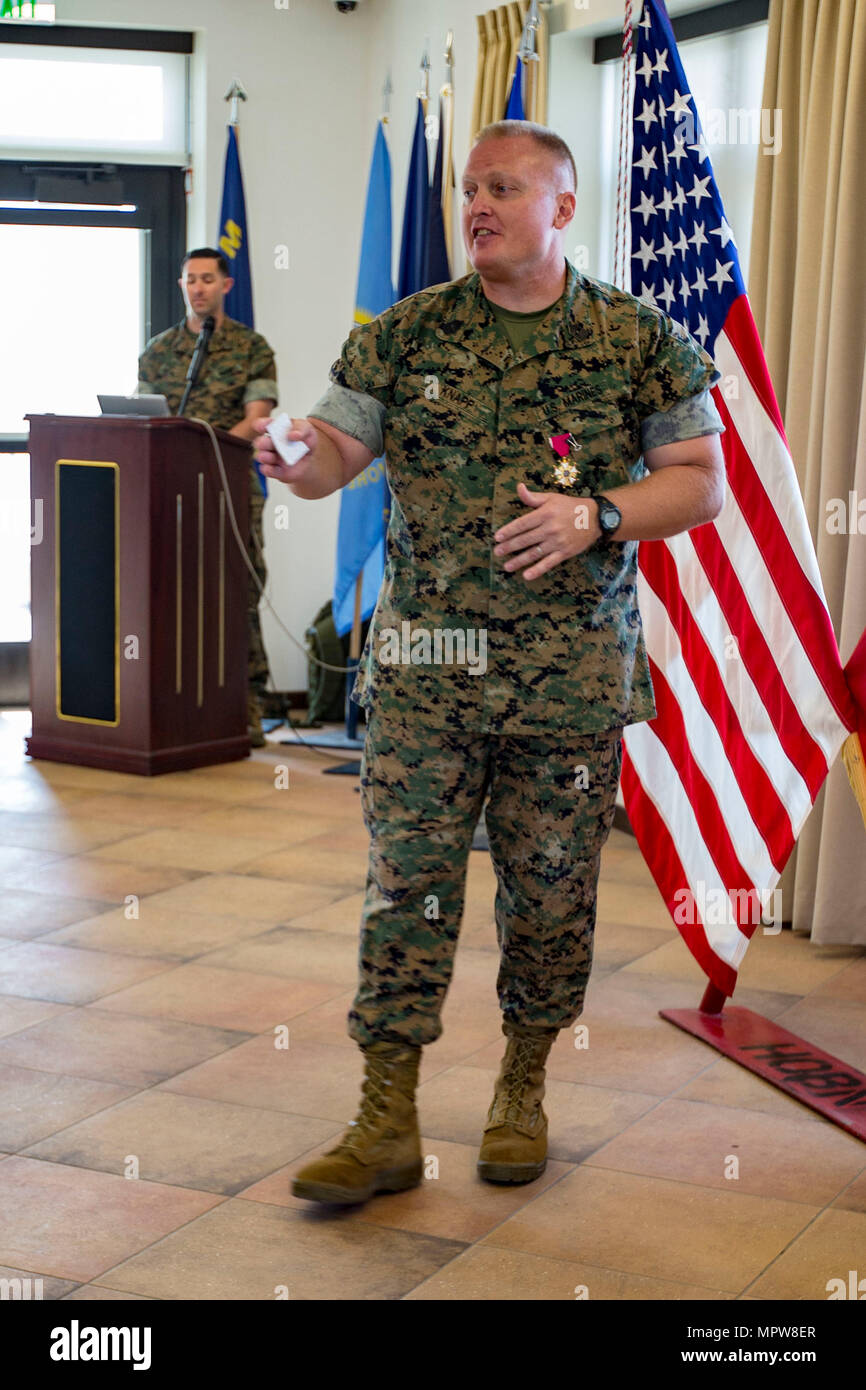 U.S. Marine Corps Master Gunnery Sgt. Bruce Knapp, operations chief ...