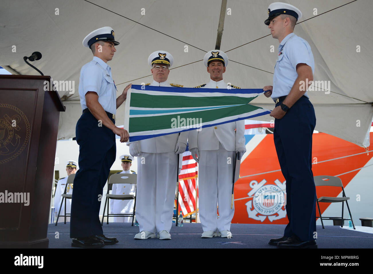 Capt. Edward M. St. Pierre, commanding officer of U.S. Coast Guard ...