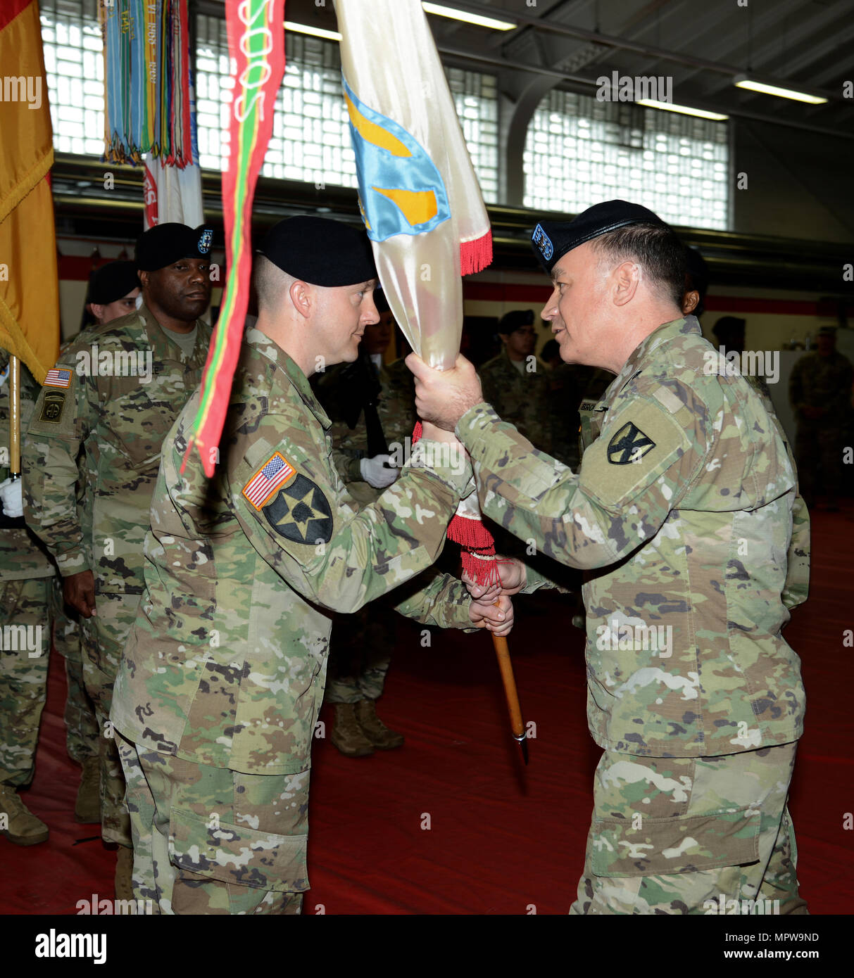 Col. William S. Galbraith (right), Deputy Commanding Officer, 21st ...