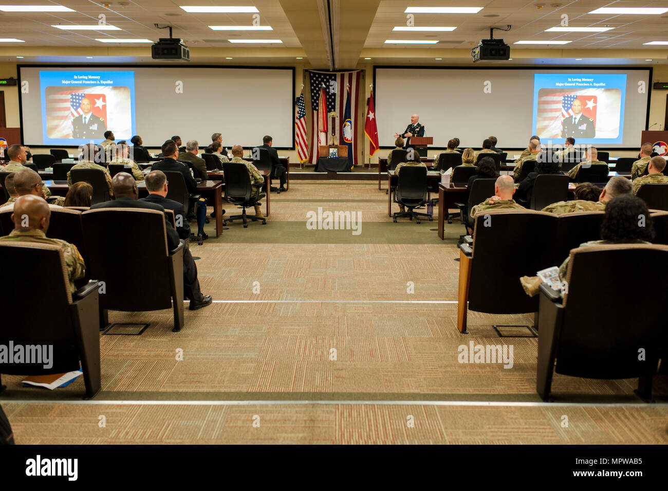 U.S. Army Reserve Chaplain (Col.) Alan Pomaville, provides words of ...