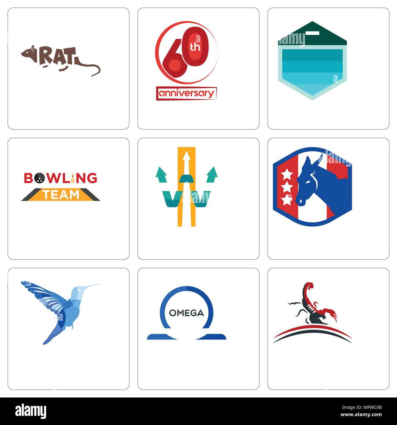 Omega 9 vector vectors hi-res stock photography and images - Alamy