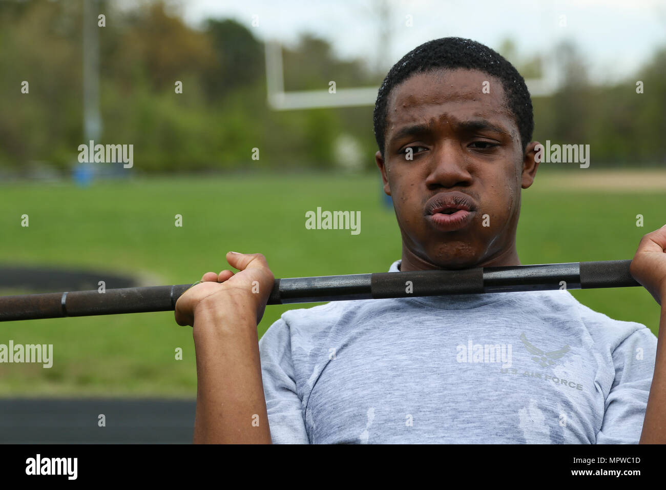 U.S. Air Force Airman 1st Class Franklin Harris, assigned to 1st Combat ...