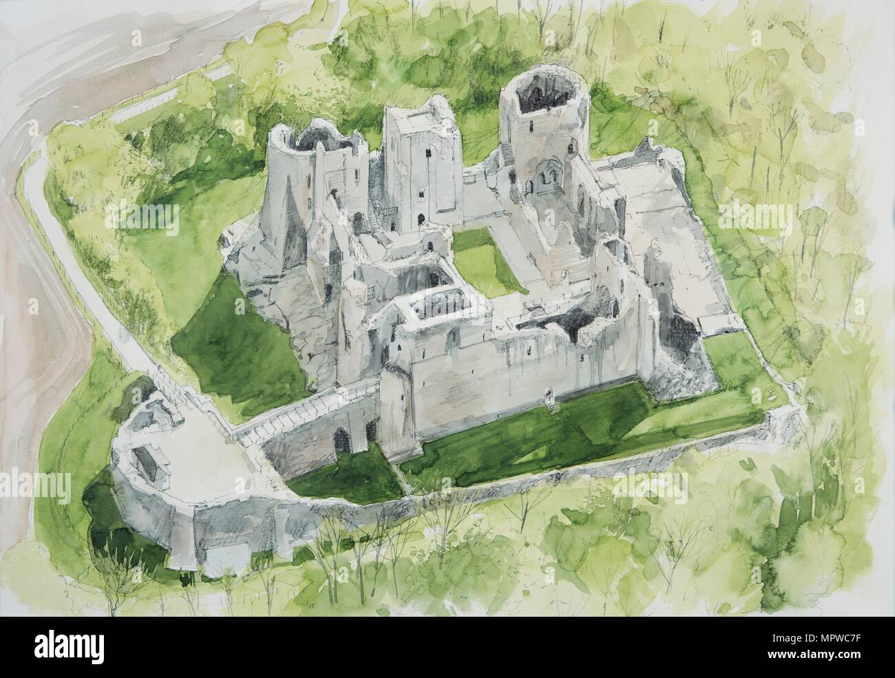 Medieval goodrich castle hi-res stock photography and images - Alamy