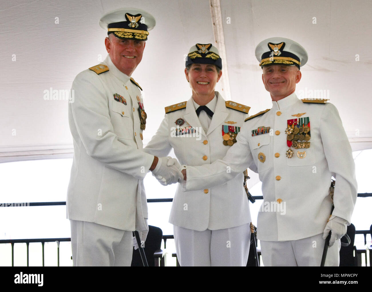 Coast Guard Vice Adm. Sandra Stosz, deputy commandant of Coast Guard ...